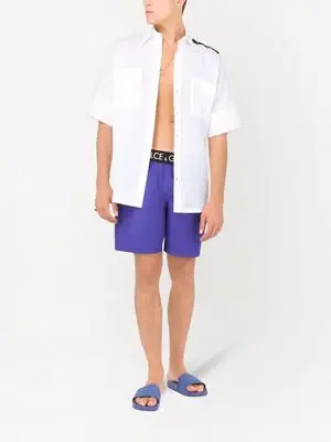 Dolce & Gabbana Logo-waistband Swim Shorts