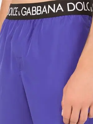 Dolce & Gabbana Logo-waistband Swim Shorts