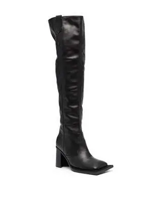 NINAMOUNAH Howling Knee-length Boots - Black