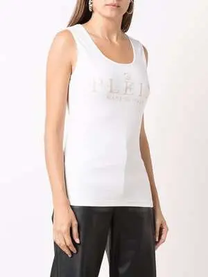 Philipp Plein Logo-print Tank Top - Neutrals