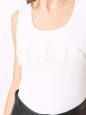 Philipp Plein Logo-print Tank Top - Neutrals