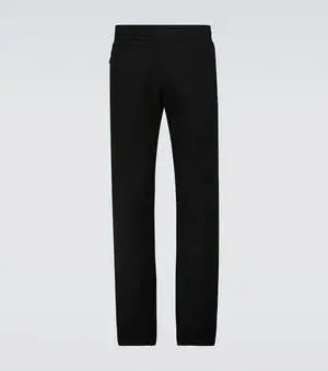 Moncler Brushed Cotton Fleece Sweatpants - Black