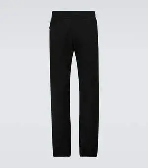 Moncler Brushed Cotton Fleece Sweatpants - Black