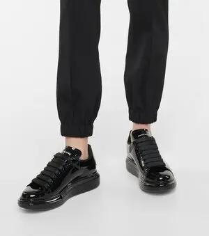 Alexander McQueen Oversized Patent Leather Sneakers
