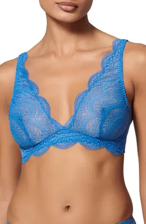 Simone Perele Karma Triangle Bralette Myosotis Blue