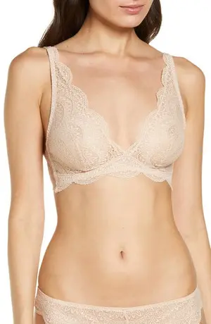 Simone Perele Karma Triangle Bralette Peau Rose
