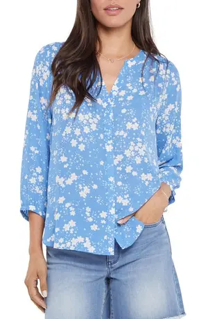 NYDJ NYDJ Pintuck Blouse Avignon Petals