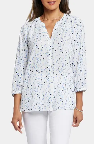 NYDJ NYDJ Pintuck Blouse Leyla Dots