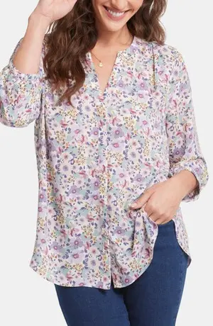 NYDJ Pintuck Blouse - Michaela