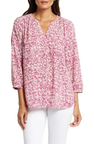NYDJ NYDJ Pintuck Blouse Pink Moon