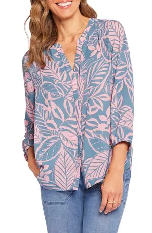NYDJ NYDJ Pintuck Blouse Reef Valley
