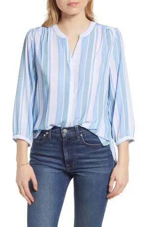 NYDJ NYDJ Pintuck Blouse Tramtrip Stripe