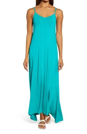 Loveappella Godet Maxi Dress - Jade