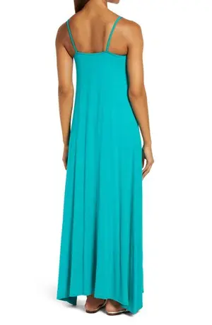 Loveappella Godet Maxi Dress - Jade