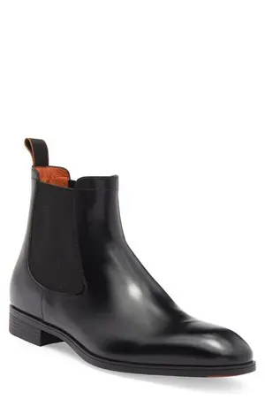 Santoni Detoxify Chelsea Boot - Black