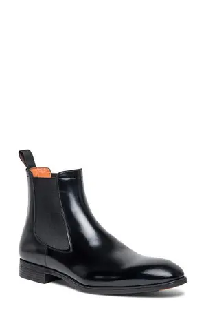 Santoni Detoxify Chelsea Boot - Black