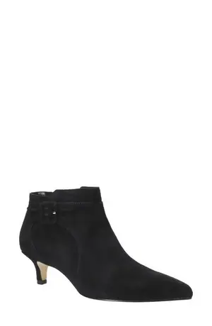 BELLA VITA Bindi Bootie Black Suede Leather