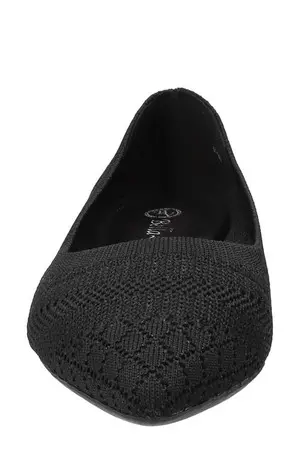 BELLA VITA Mireya Knit Flat - Black Knit