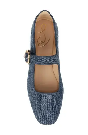 Sam Edelman Michaela Mary Jane Flat - Blue Stone