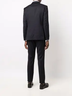 Tagliatore Single-breasted Wool Suit - Blue