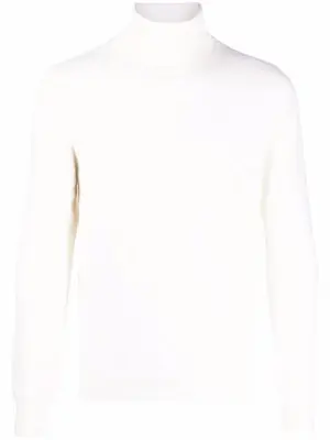 Malo Cashmere Roll Neck Jumper - Neutrals