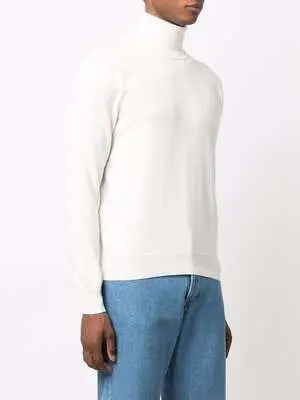 Malo Cashmere Roll Neck Jumper - Neutrals