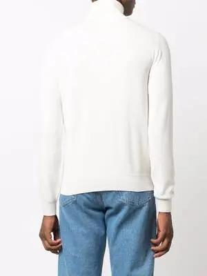 Malo Cashmere Roll Neck Jumper - Neutrals