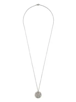 Raf Simons Circular Pendant Clasp-fastening Necklace - Silver