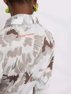 Off-white Floral Day Dresses