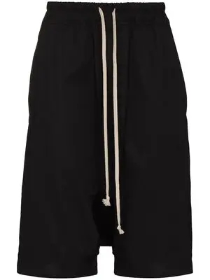 Rick Owens Pod Drop-crotch Track Shorts