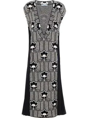 Prada Jacquard Wool Knit Dress