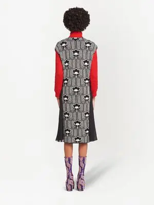 Prada Jacquard Wool Knit Dress