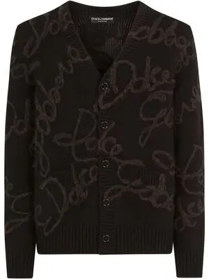 Dolce & Gabbana Logo-embroidered Cardigan