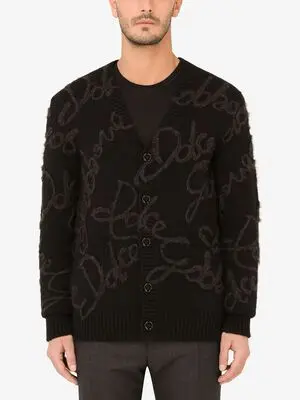 Dolce & Gabbana Logo-embroidered Cardigan