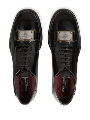 Dolce & Gabbana Logo-plaque Derby Shoes