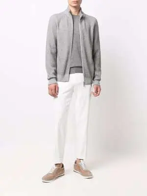 Brunello Cucinelli Zip-up Knitted Cashmere Jumper
