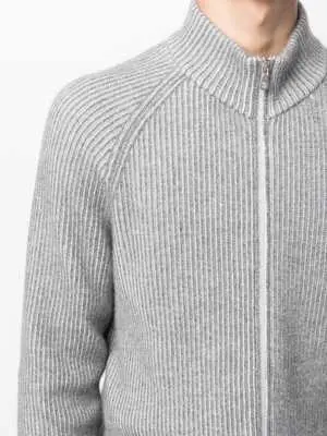 Brunello Cucinelli Zip-up Knitted Cashmere Jumper