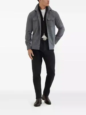 Brunello Cucinelli Zip-up Knit Jumper - Black