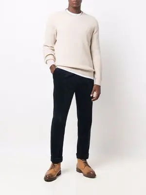 Brunello Cucinelli Corduroy Straight-leg Trousers - Blue