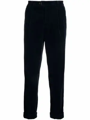 Brunello Cucinelli Corduroy Straight-leg Trousers - Blue