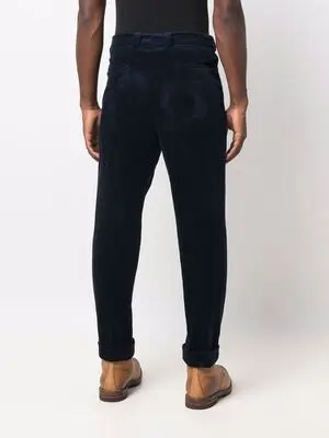 Brunello Cucinelli Corduroy Straight-leg Trousers - Blue