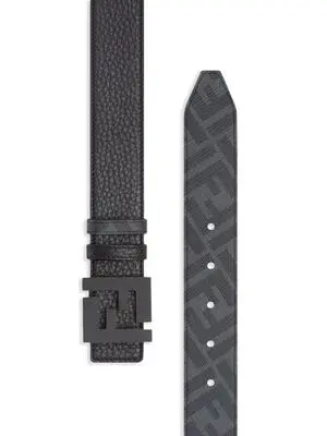 Fendi Reversible Logo-buckle Belt - Black