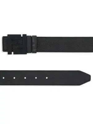 Fendi Reversible Logo-buckle Belt - Black