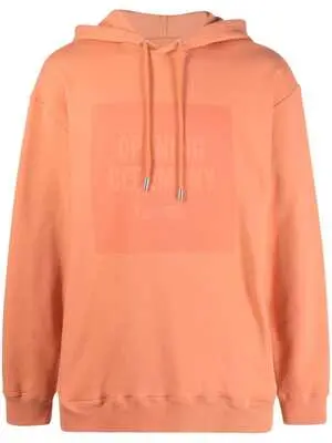 Opening Ceremony Box Logo Print Hoodie - Orange