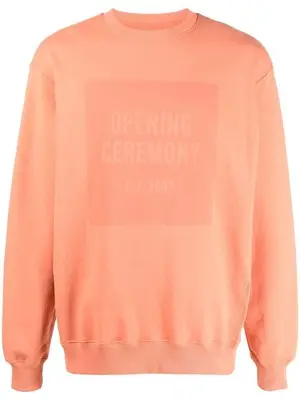 Opening Ceremony Box Logo Cotton Sweatshirt