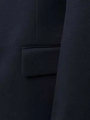 MAISON MARGIELA Collarless Mid-length Coat - Blue