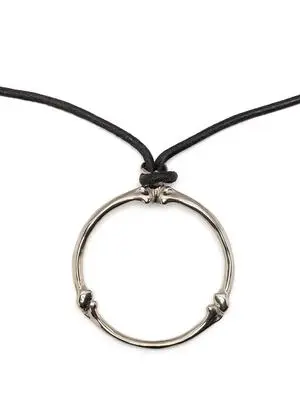 TAKAHIROMIYASHITA THESOLOIST. Circular Pendant Necklace - Silver