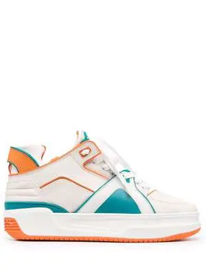 JUST DON Courtside Mid Sneakers - White