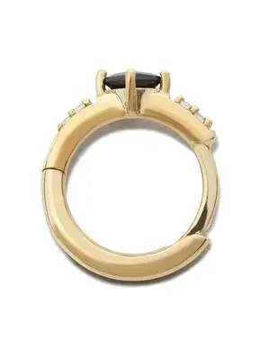 OTIUMBERG 9kt Yellow Sapphire Huggie Hoop