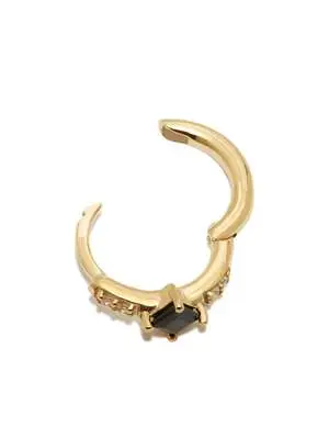 OTIUMBERG 9kt Yellow Sapphire Huggie Hoop